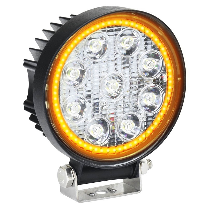 Farol auxiliar 4x4 polegadas universal com 09 leds b FARO52F