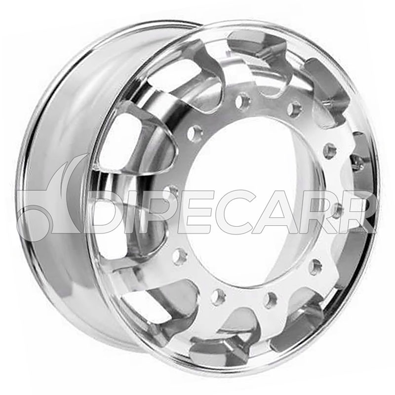 Roda disco sem câmara de alumínio 8.25x22.5 para RODA01K-AL