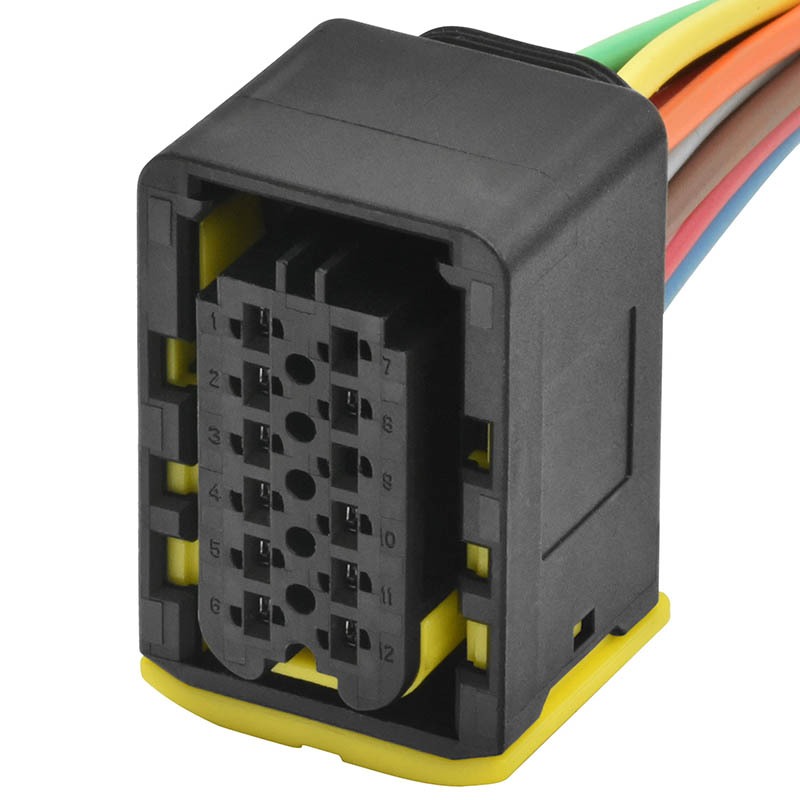 Conector elétrico fêmea de 12 vias do farol principa CONE139