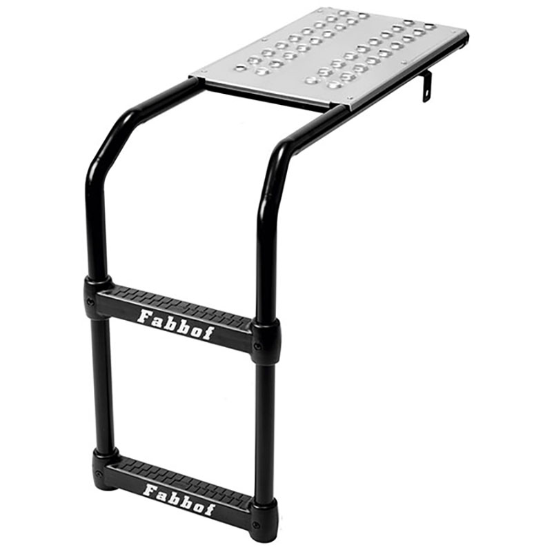 Escada com 2 degraus e plataforma do tanque de arla d ESCA43