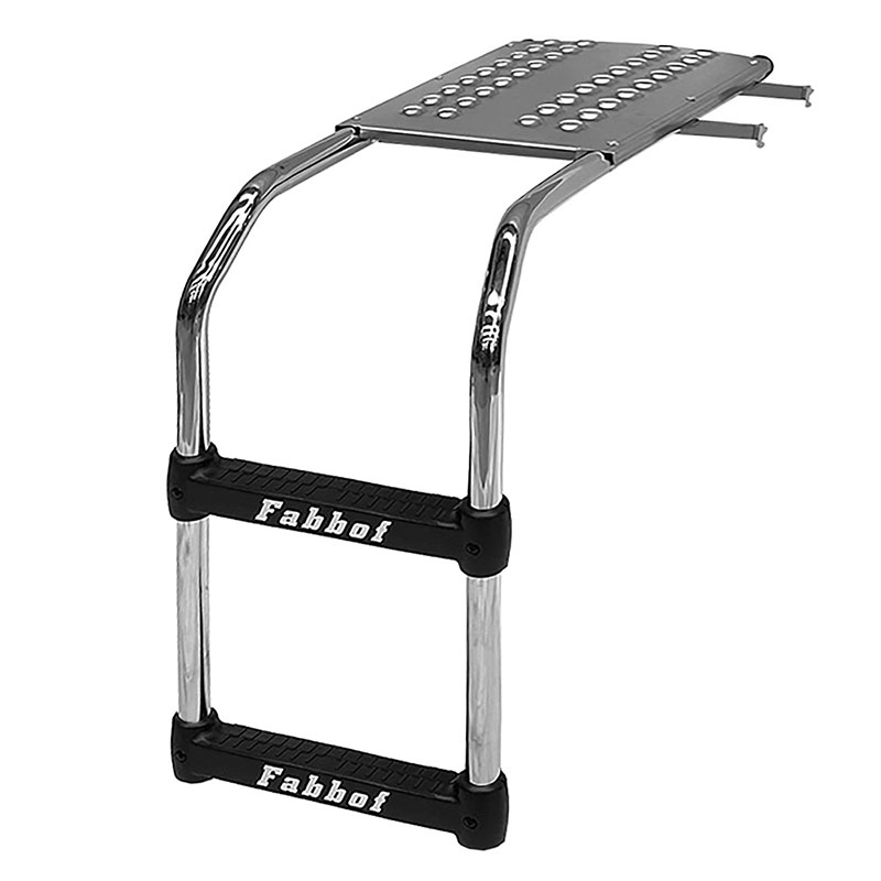 Escada com 2 degraus e plataforma do tanque de arla d ESCA46