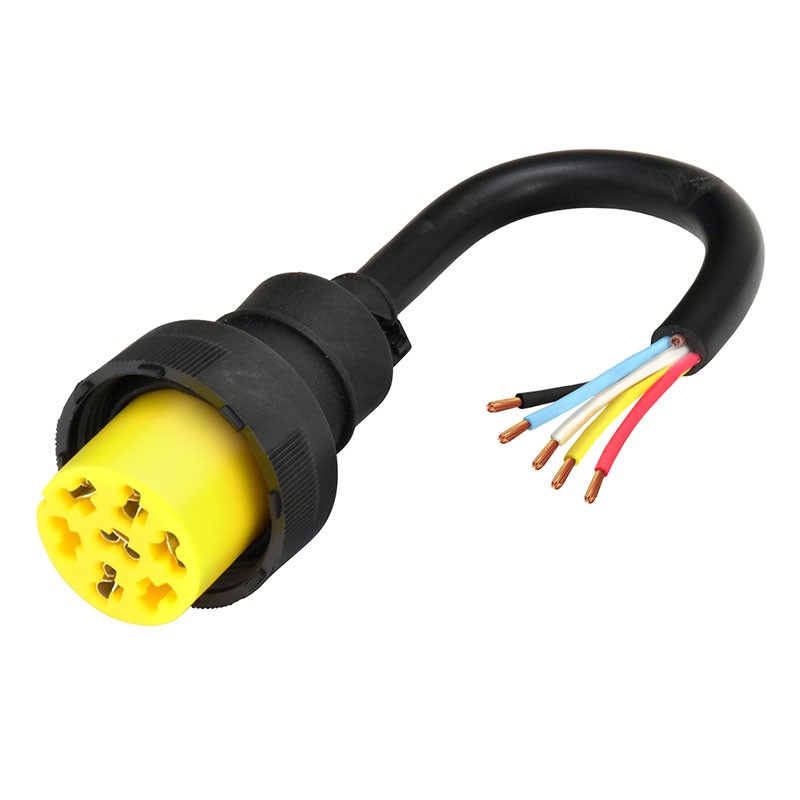 Conector elétrico de 5 vias macho amarelo para lanter CONE56